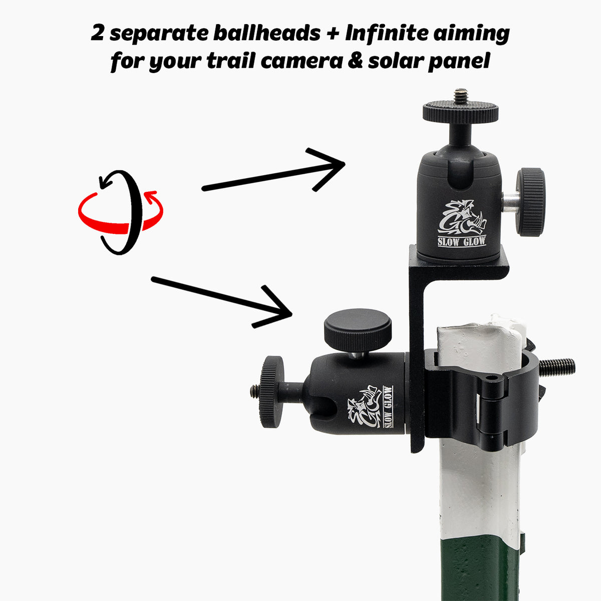 T-Post Double Ballhead Mount